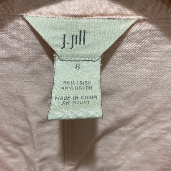 J. Jill | Tops | J Jill Peach Button Down Size 6 | Poshmark